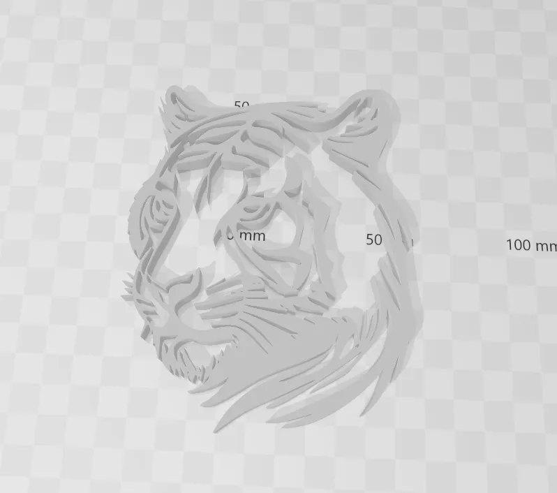 Tiger 2D by . | Download free STL model | Printables.com