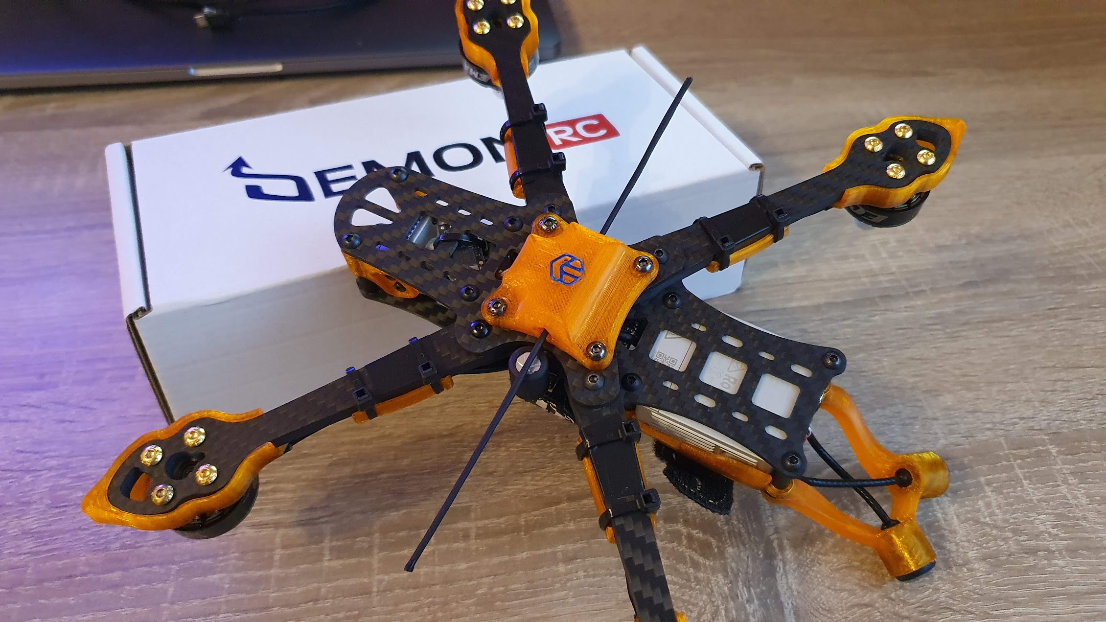 DeamonRC FreeX Hero 6, Session 5 Mount, Arm, Immortal T, Motor wires ...