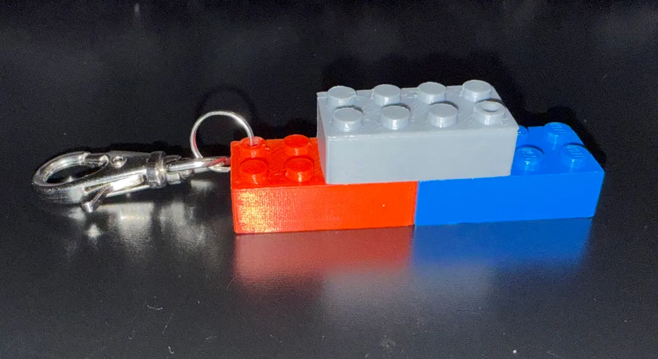 2 x 4 Building Block Keychain by Ajax_Larie | Download free STL model ...
