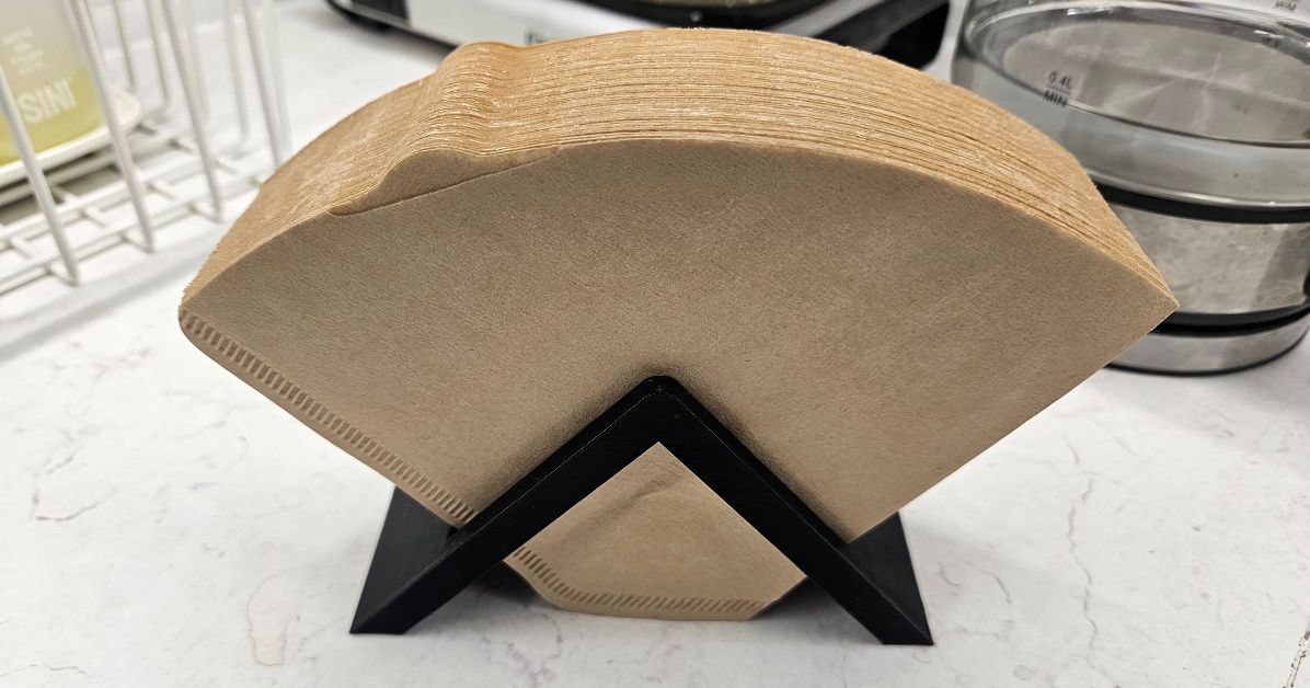 Standing Coffee Filter Holder (1x4 - no4) by Rapula | Download free STL ...