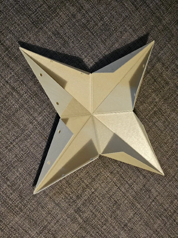Folding Christmas star in Origami style by Dain | Download free STL ...