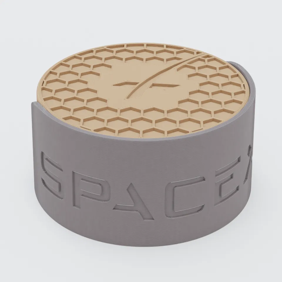 SpaceX Coaster and Holder by Braunbaer | Download free STL model ...