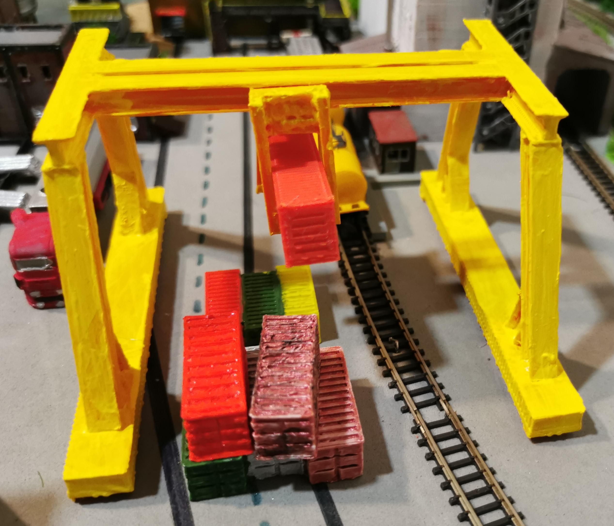 Z scale Gantry Container Crane by Alon | Download free STL model ...