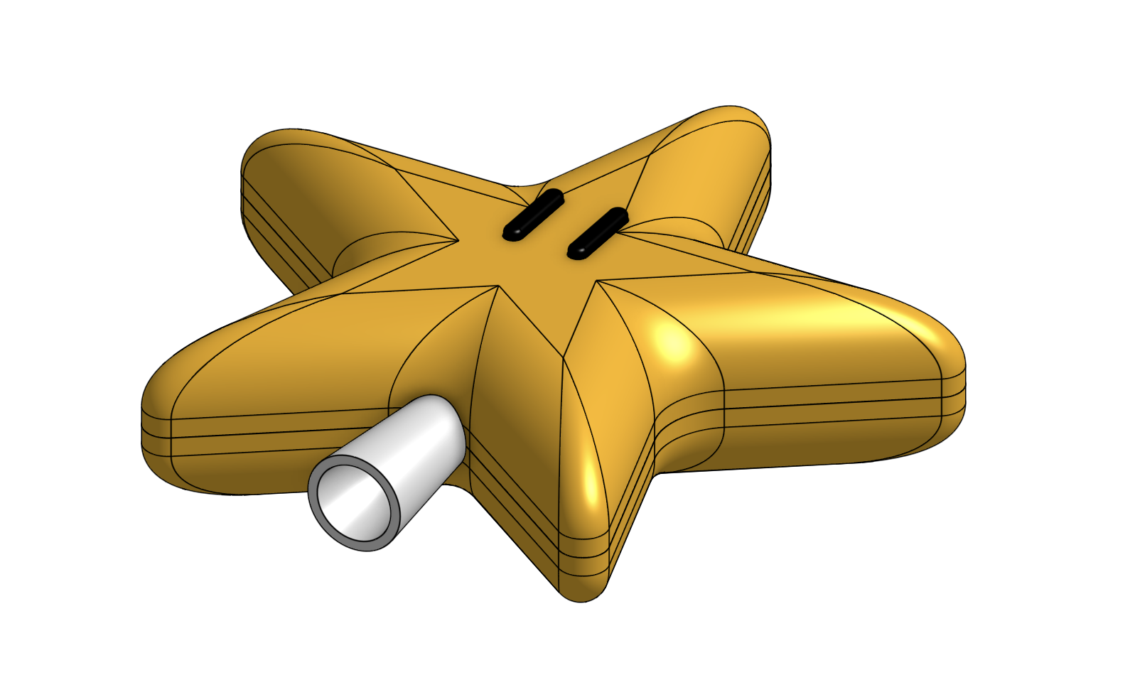 super Mario star tree topper by joao vieira13 | Download free STL model ...