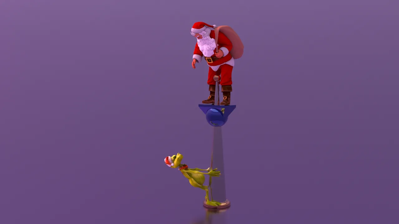 Santa Claus and Grinch tree topper by Meisech | Download free STL model ...