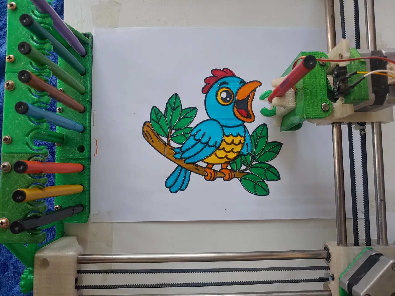 DIY MULTICOLOUR PEN PLOTTER WITH AUTOMATED TOOL CHANGE by Shoaib Khan | Download free STL model ...