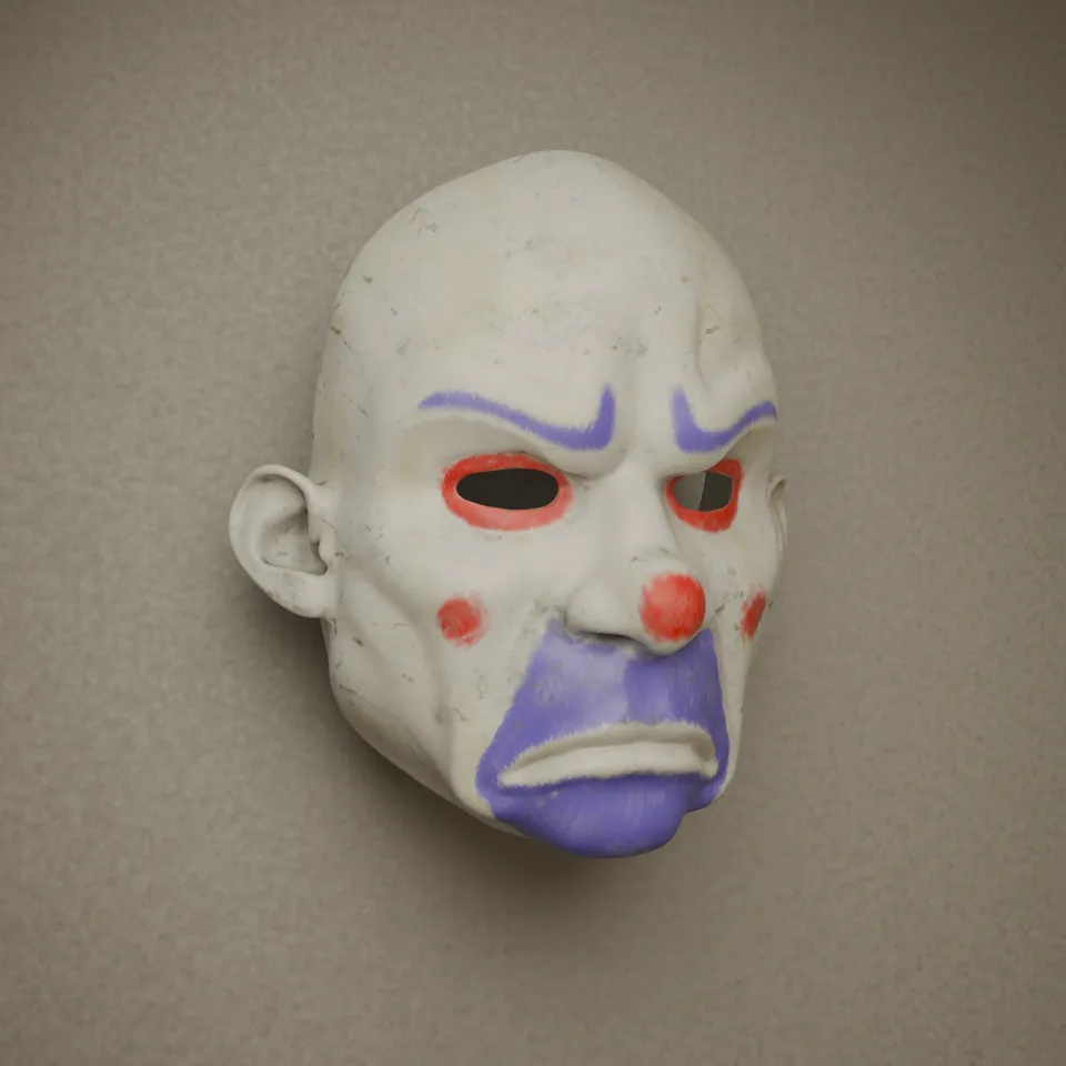 Joker Mask From The Dark Knight by Dimensional | Download free STL ...