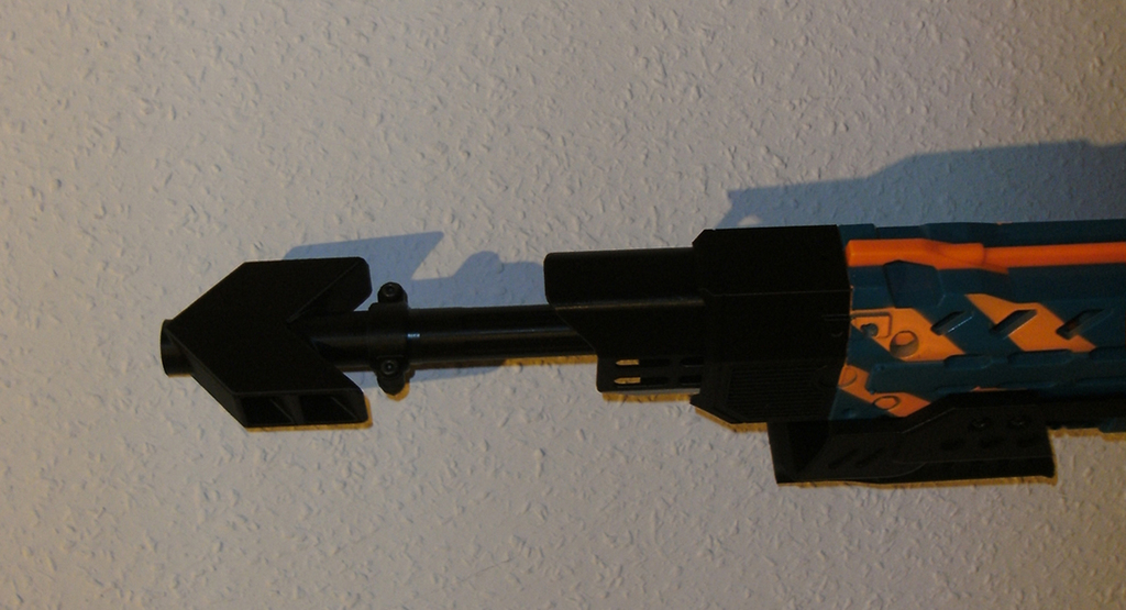 Nerf Longshot Muzzle Brake por Pteppic | Descargar modelo STL gratuito ...
