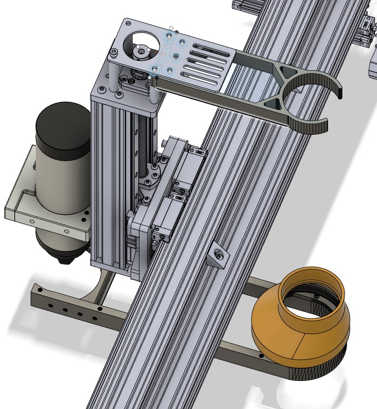 2.5" Tube or Hose mount for Ultimate Bee CNC by OneSparky | Download ...