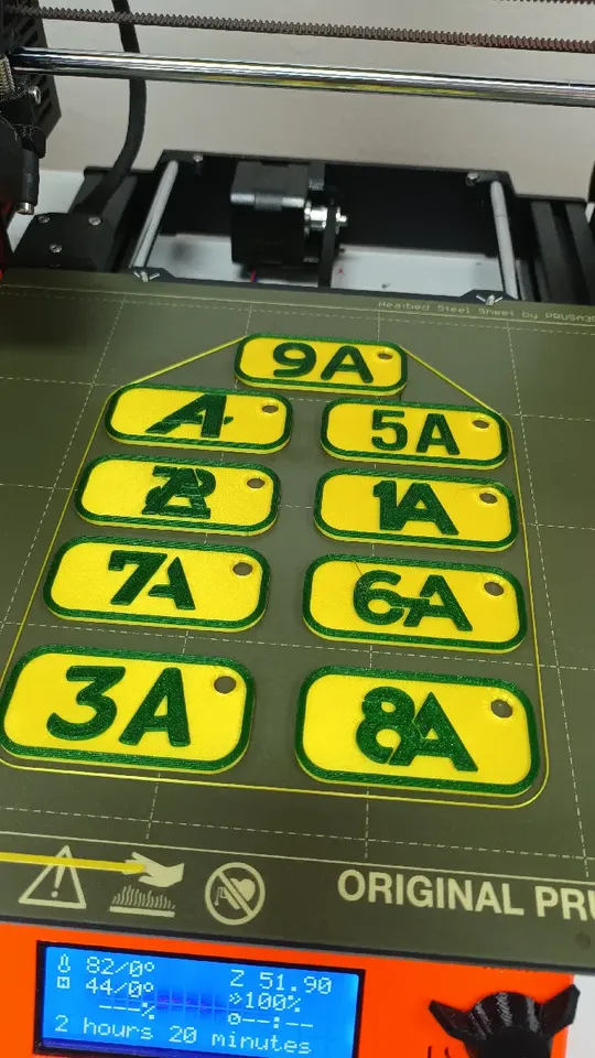 1-9.A KEYCHAINS! by Japonec845 | Download free STL model | Printables.com