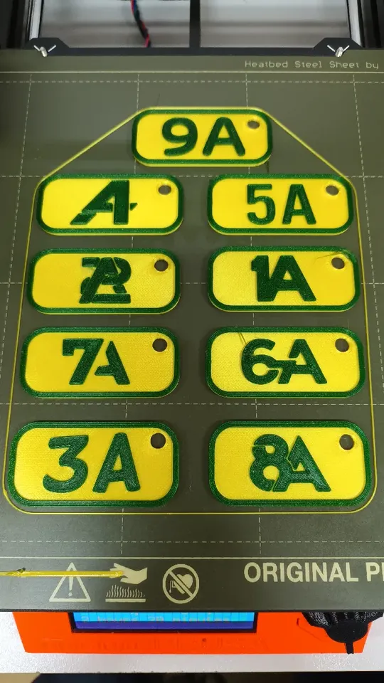 1-9.A KEYCHAINS! by Japonec845 | Download free STL model | Printables.com