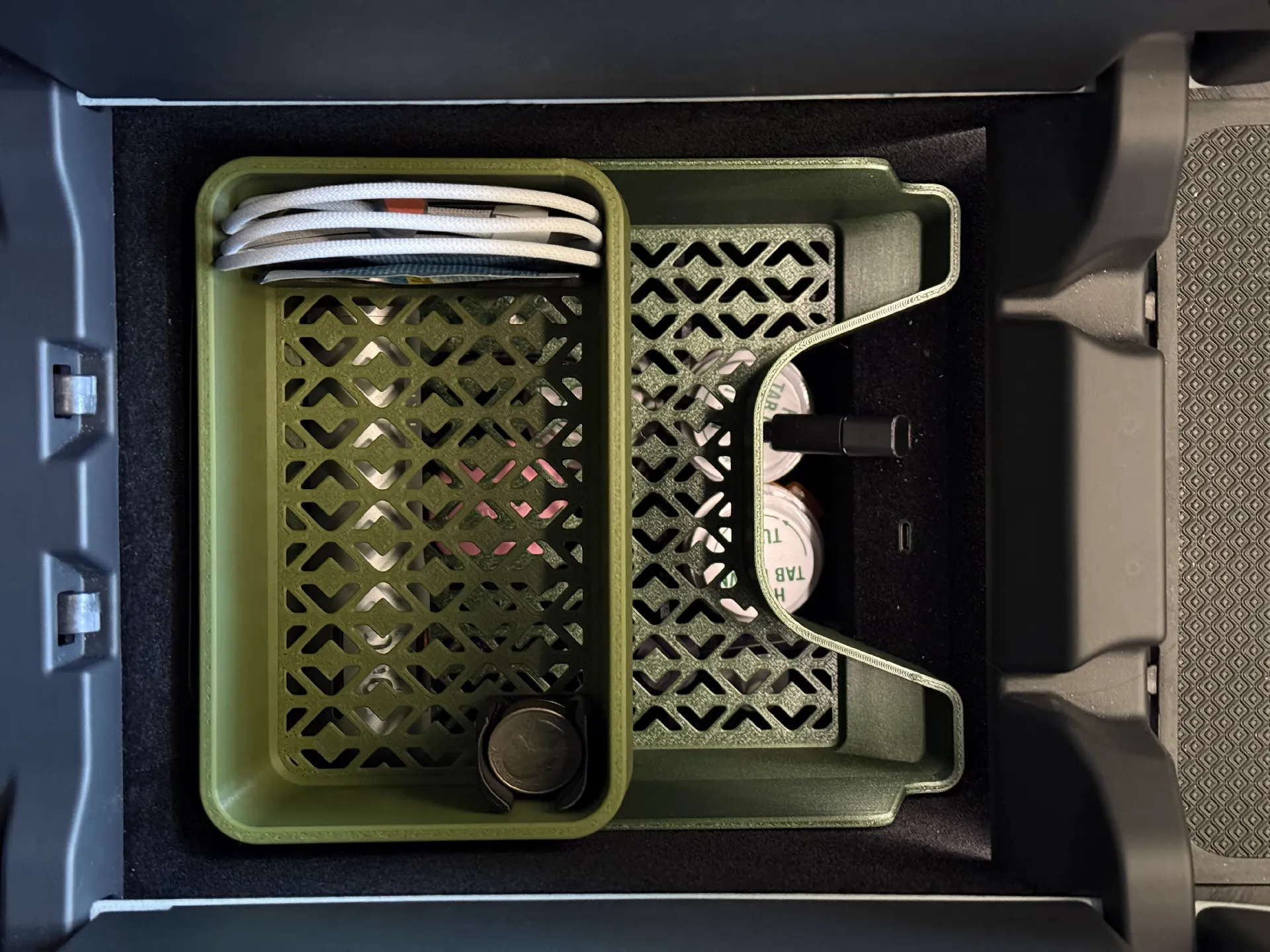 Customizable Console Organizer (3D Print) | Rivian Forum - R1T R1S R2 ...