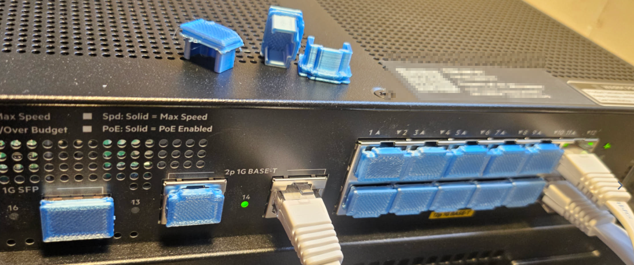 Network Switch Port Caps von Dave Long | Kostenloses STL-Modell ...