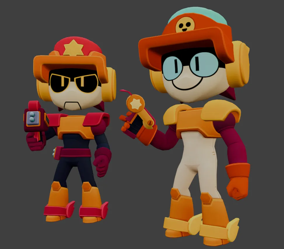 Larry & Lawrie - Brawl Stars by GoatGamez | Download free STL model ...