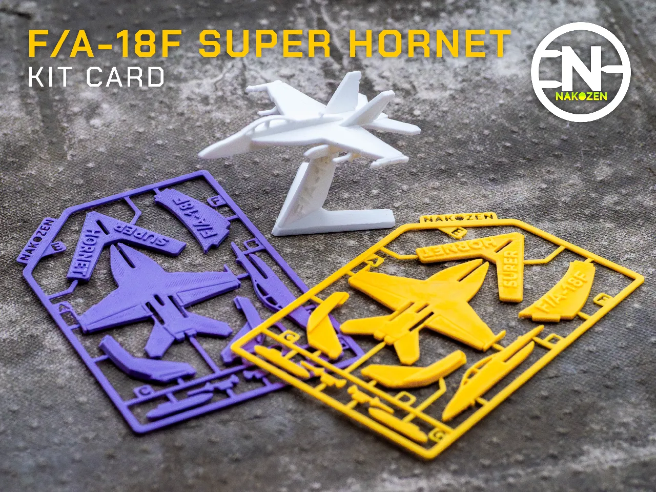 F/A-18F Super Hornet Kit Card by Nakozen | Download free STL model ...