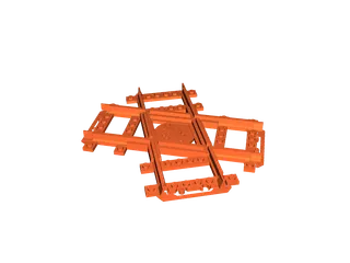 LEGO Train X Cross by Mgr. Pavel Krist | Download free STL model ...