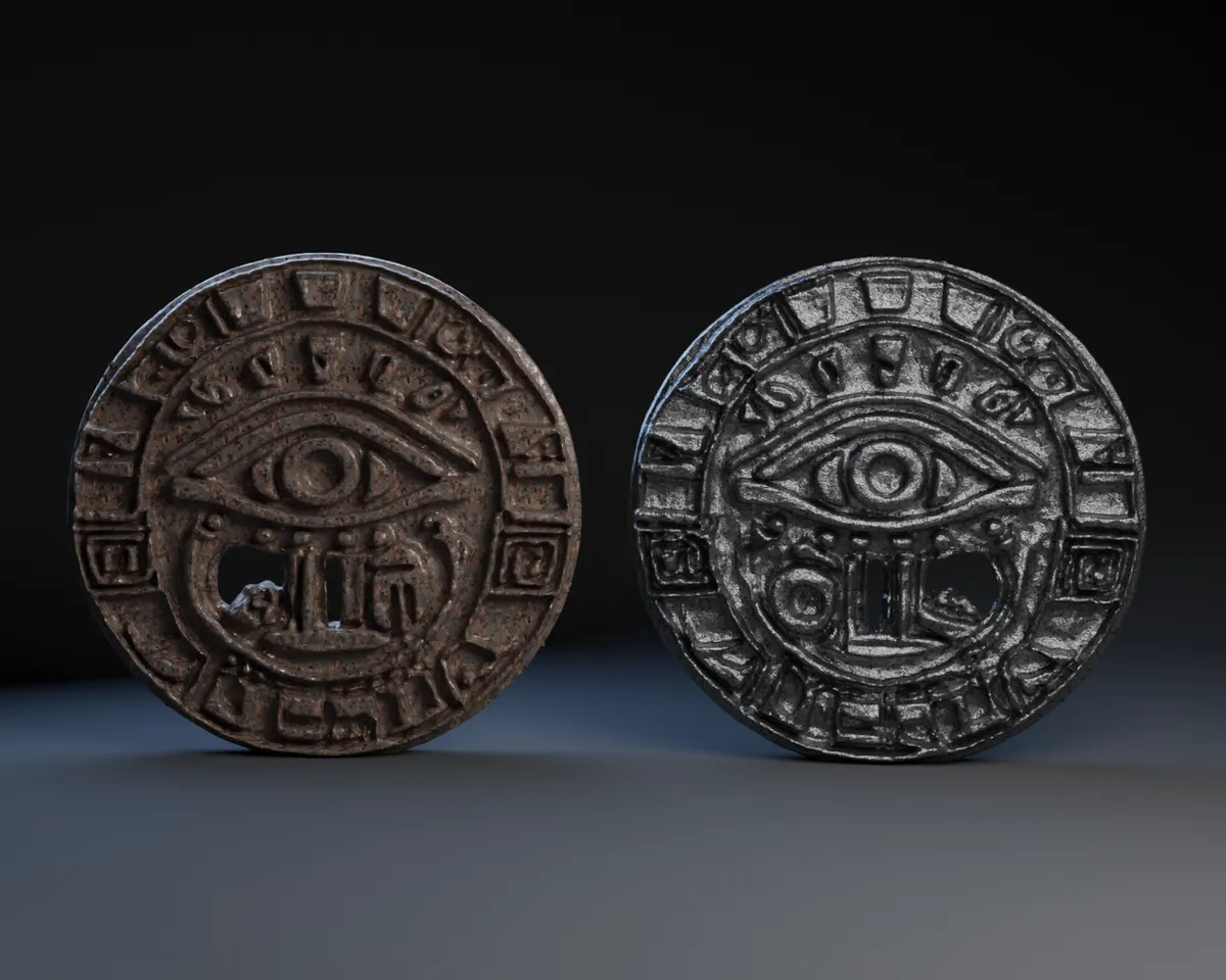 Ancient Coin with All Seeing Eye by Peter Farell | Download free STL ...