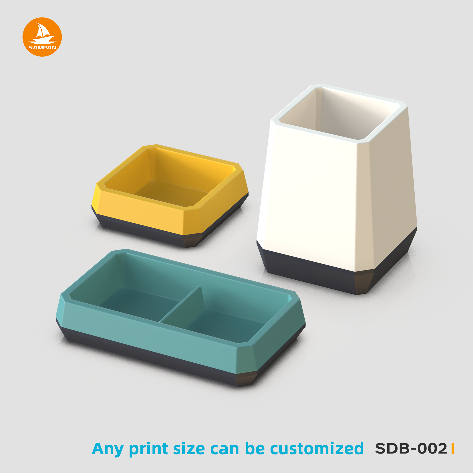 Desktop storage box compartment SDB-002 by sampan1120 | Download free ...