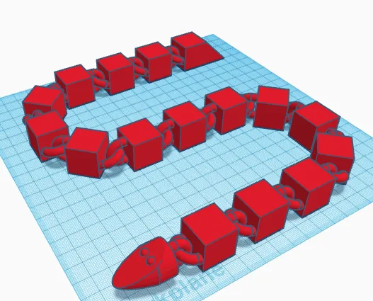 Long Articulating Snake by Cohen Sessions | Download free STL model ...