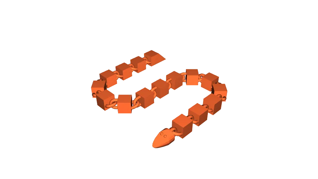 Long Articulating Snake by Cohen Sessions | Download free STL model ...