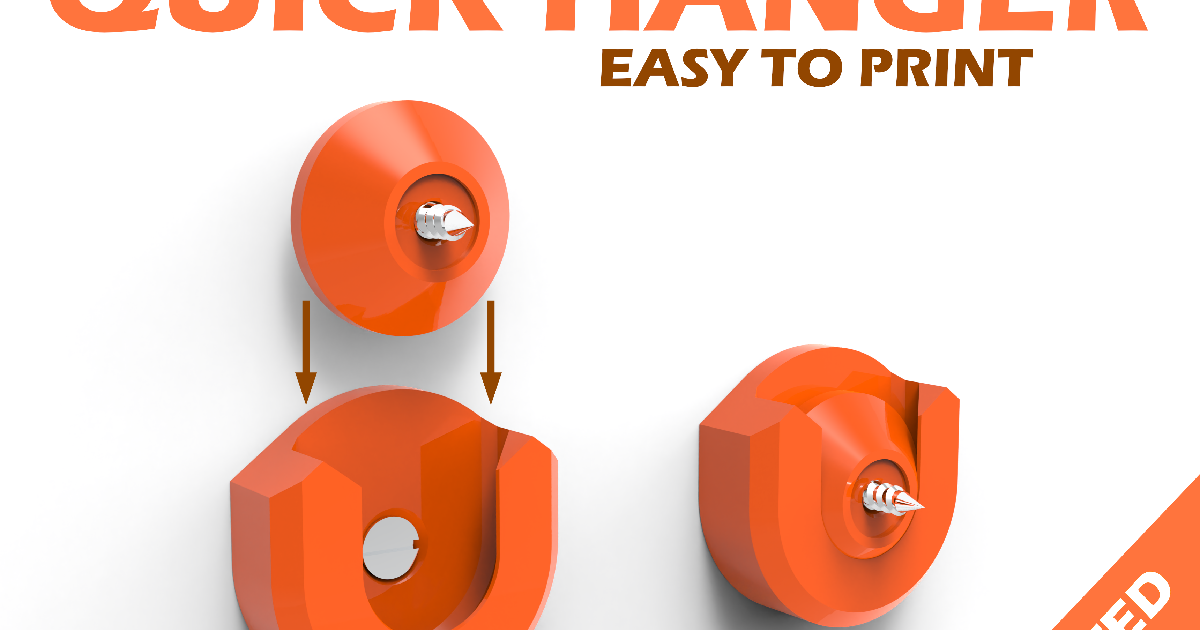 QUICK HANGER - HANG SYSTEM - Parametric by ART TOO | Download free STL ...