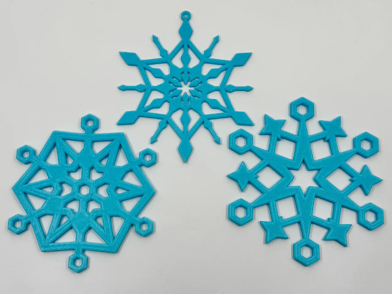 Snowflake Ornaments by Polymaker Education | Download free STL model | Printables.com