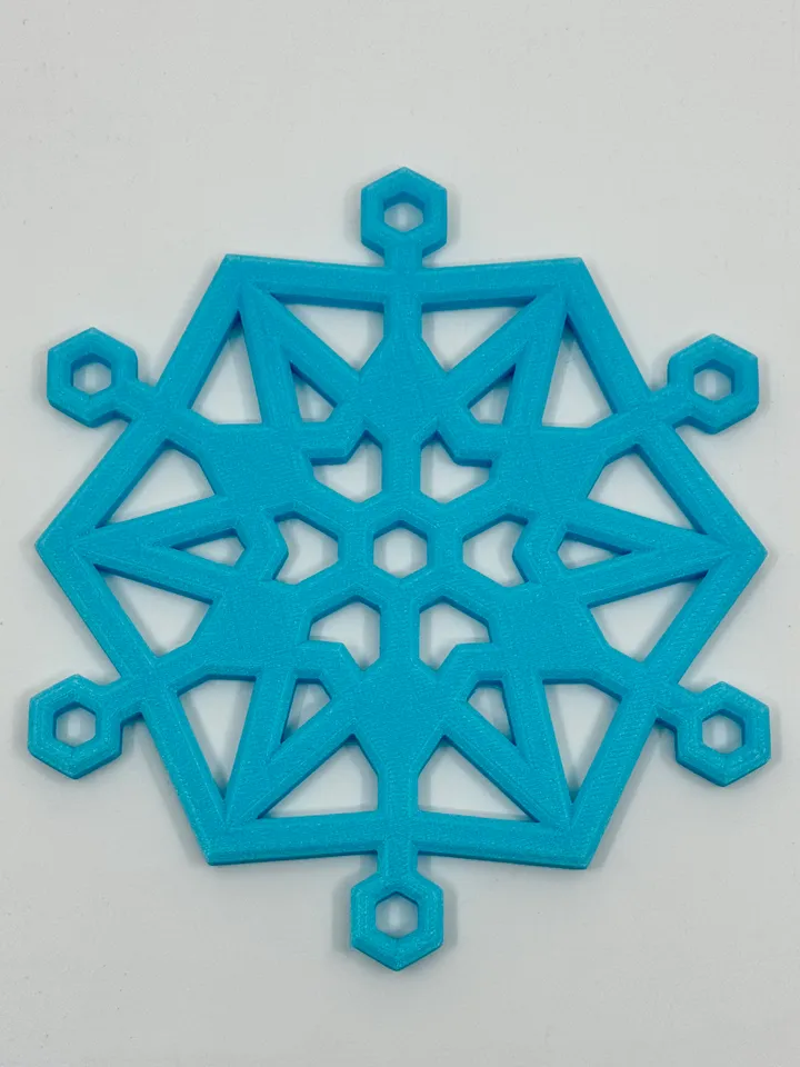 Snowflake Ornaments by Polymaker Education | Download free STL model | Printables.com