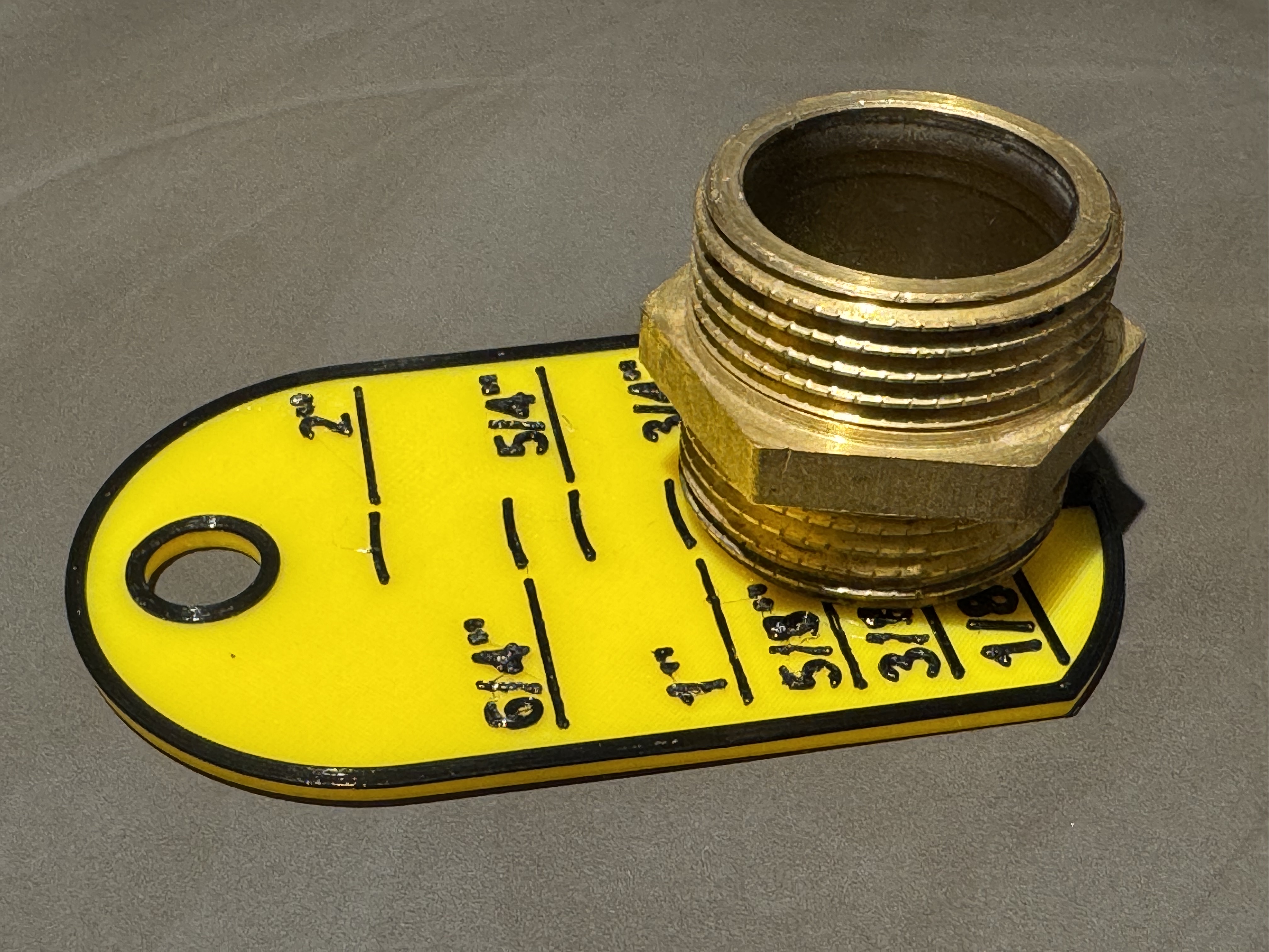 Pipe thread measure tool by martin | Download free STL model ...