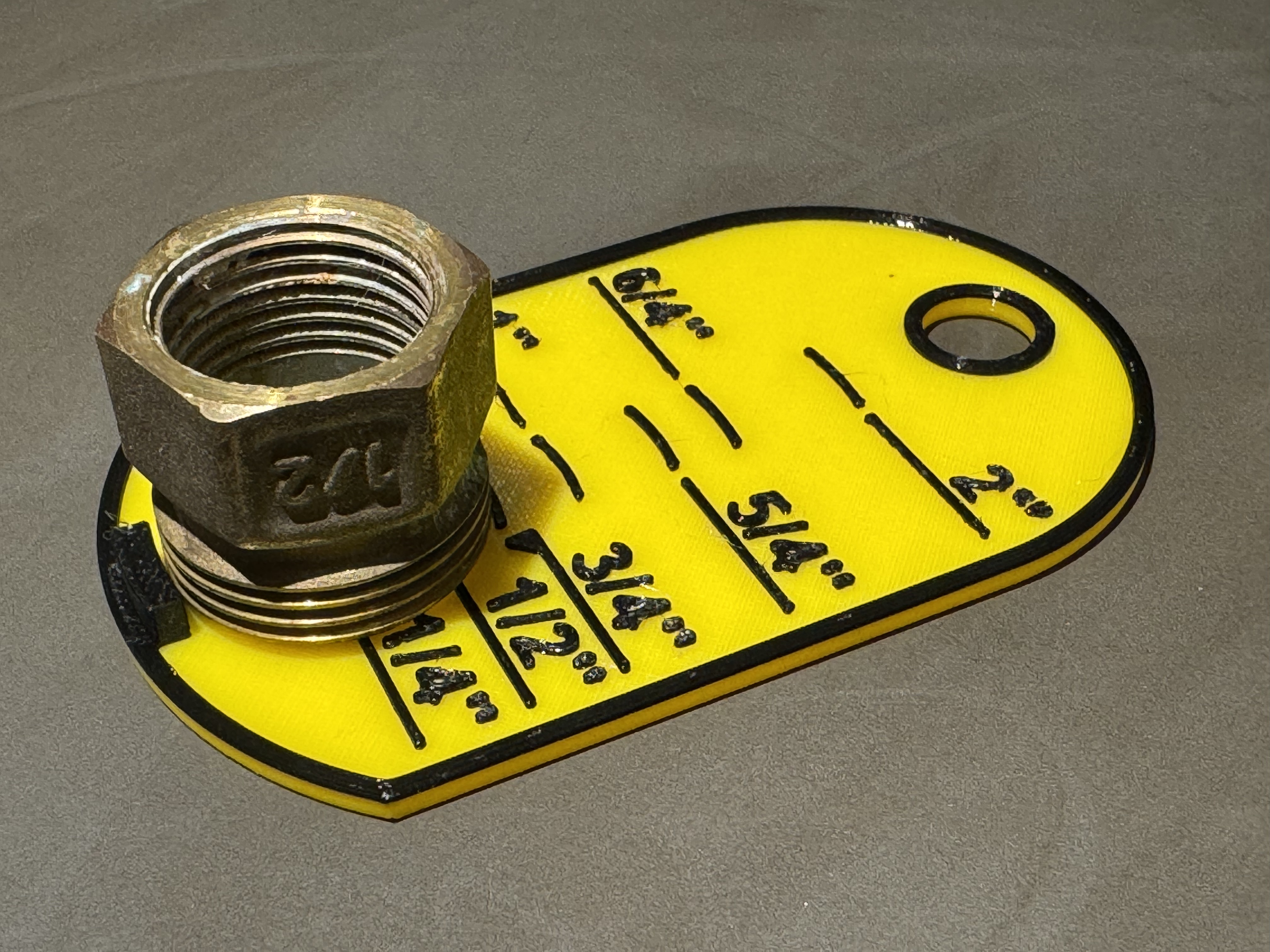 Pipe thread measure tool by martin | Download free STL model ...