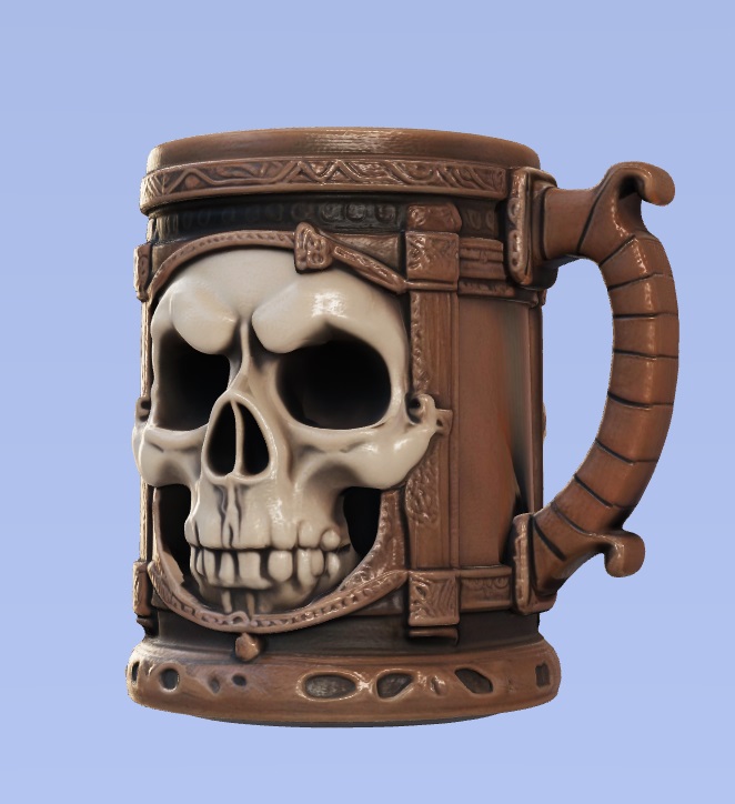 Skull Mug (for FREE) by Astro-FREE-3D-Art | Download free STL model ...