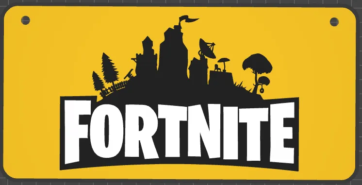 Fortnite-Inspired Sign with Classic Logo by OscarBengtsson | Download ...