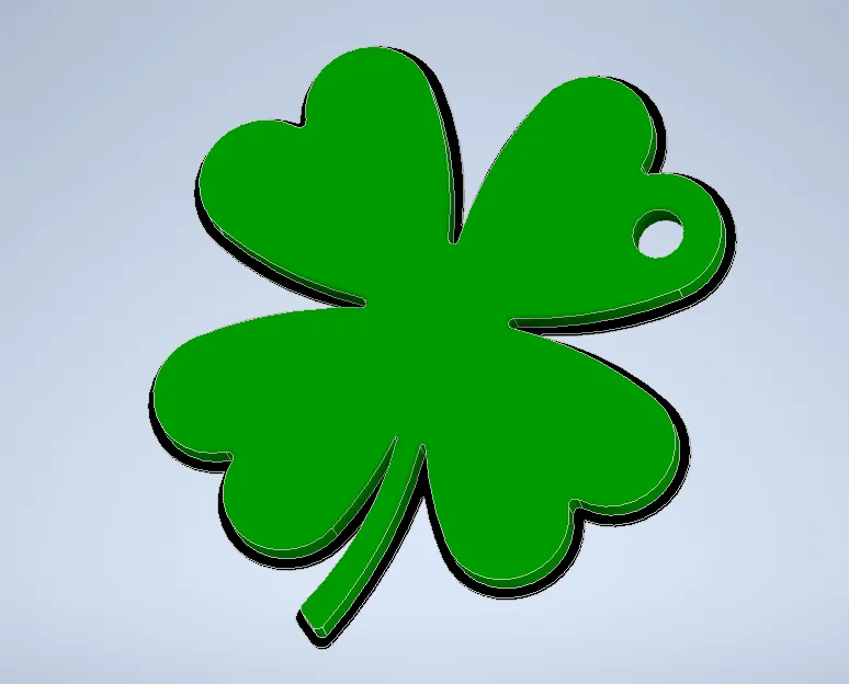 Four-leaf clover, simple design by Outum | Download free STL model ...