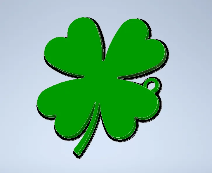 Four-leaf clover, simple design by Outum | Download free STL model ...
