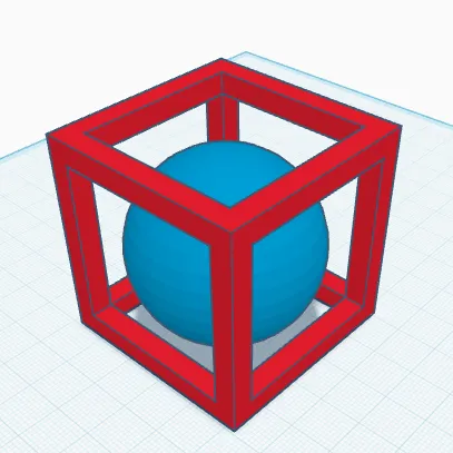 Ball stuck in a cube by Cohen Sessions | Download free STL model ...