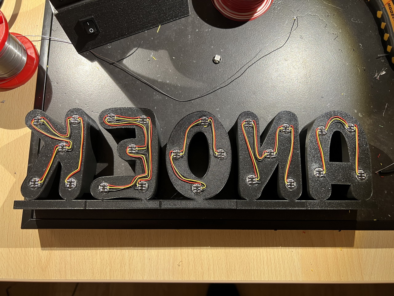 Glowing WLED or LED all alphabet letters and all numbers 8.5 cm high by Satellietje | Download ...