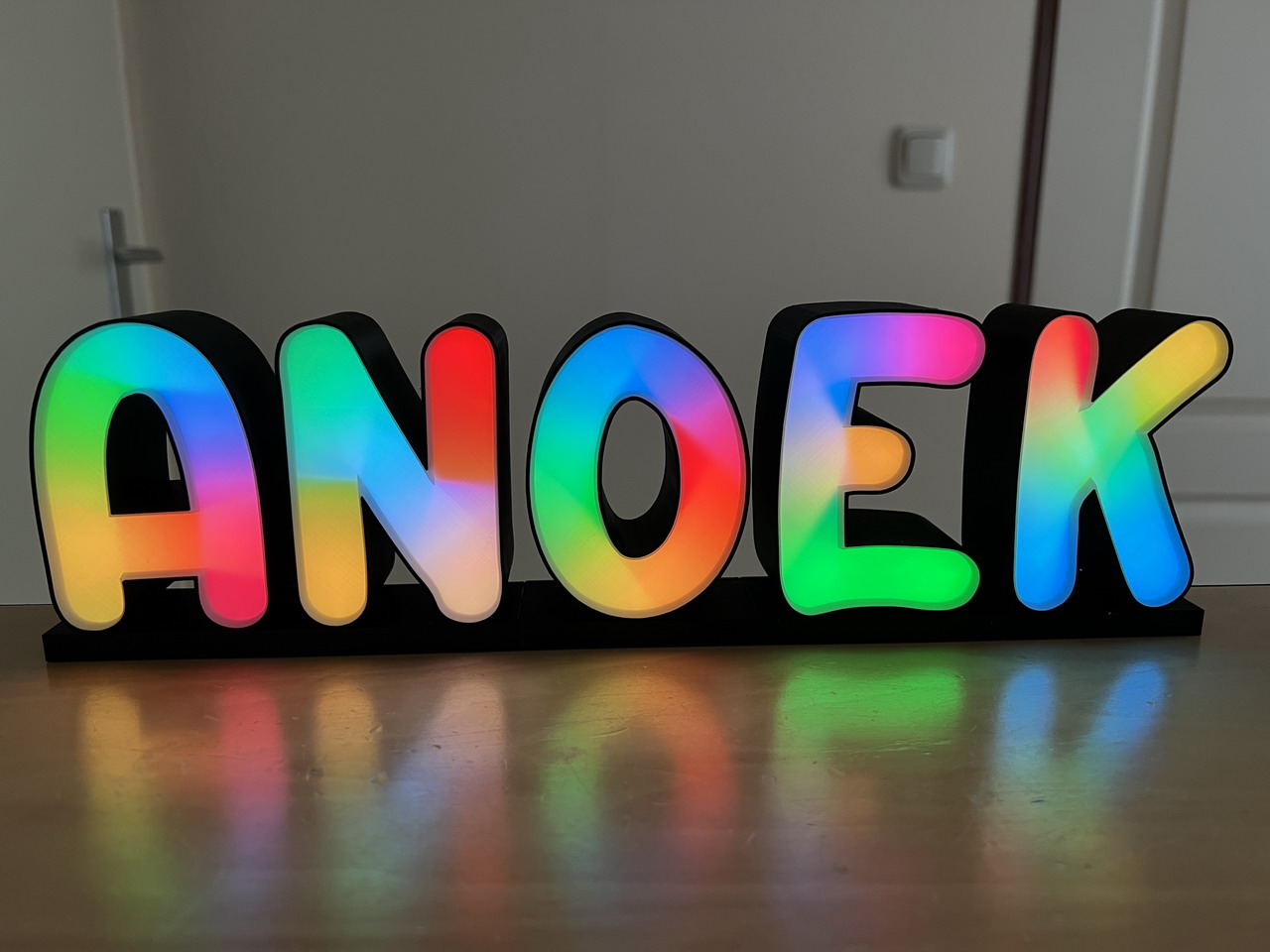 Glowing WLED or LED all alphabet letters and all numbers 8.5 cm high by Satellietje | Download ...