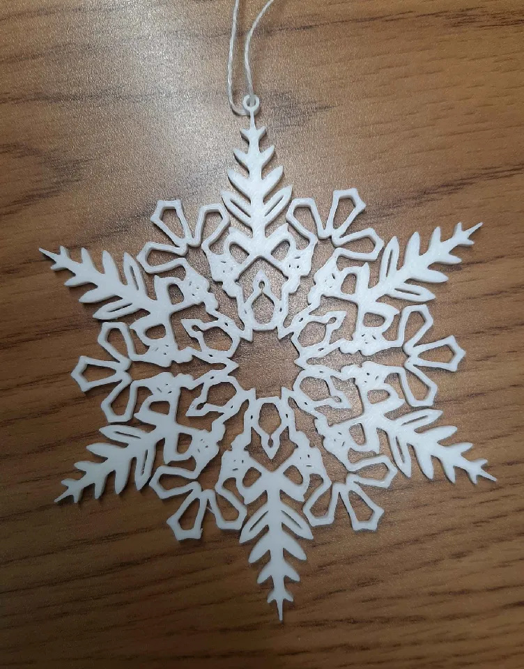Snowflake Ornament by what | Download free STL model | Printables.com