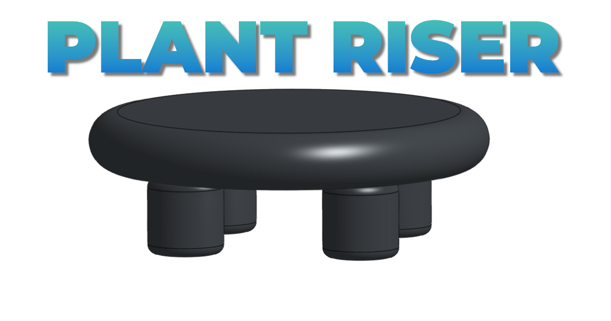 Plant Pot Riser by Printing Racoon | Download free STL model ...