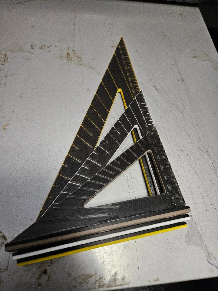 Speed square set Metric and English (30°, 45°,60° Triangles) by SZ ...