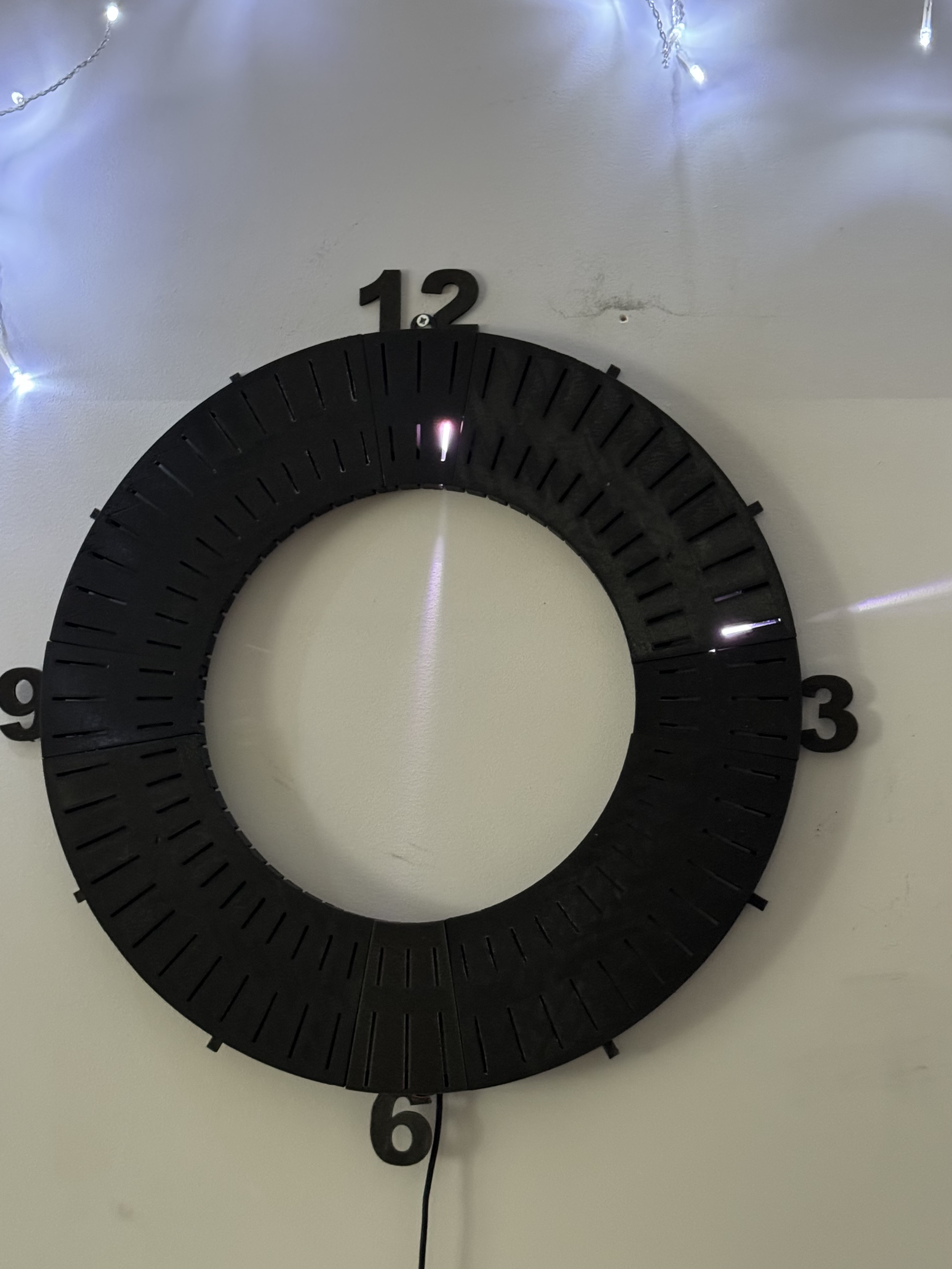 Unique LED hands clock by Murek | Printables Store