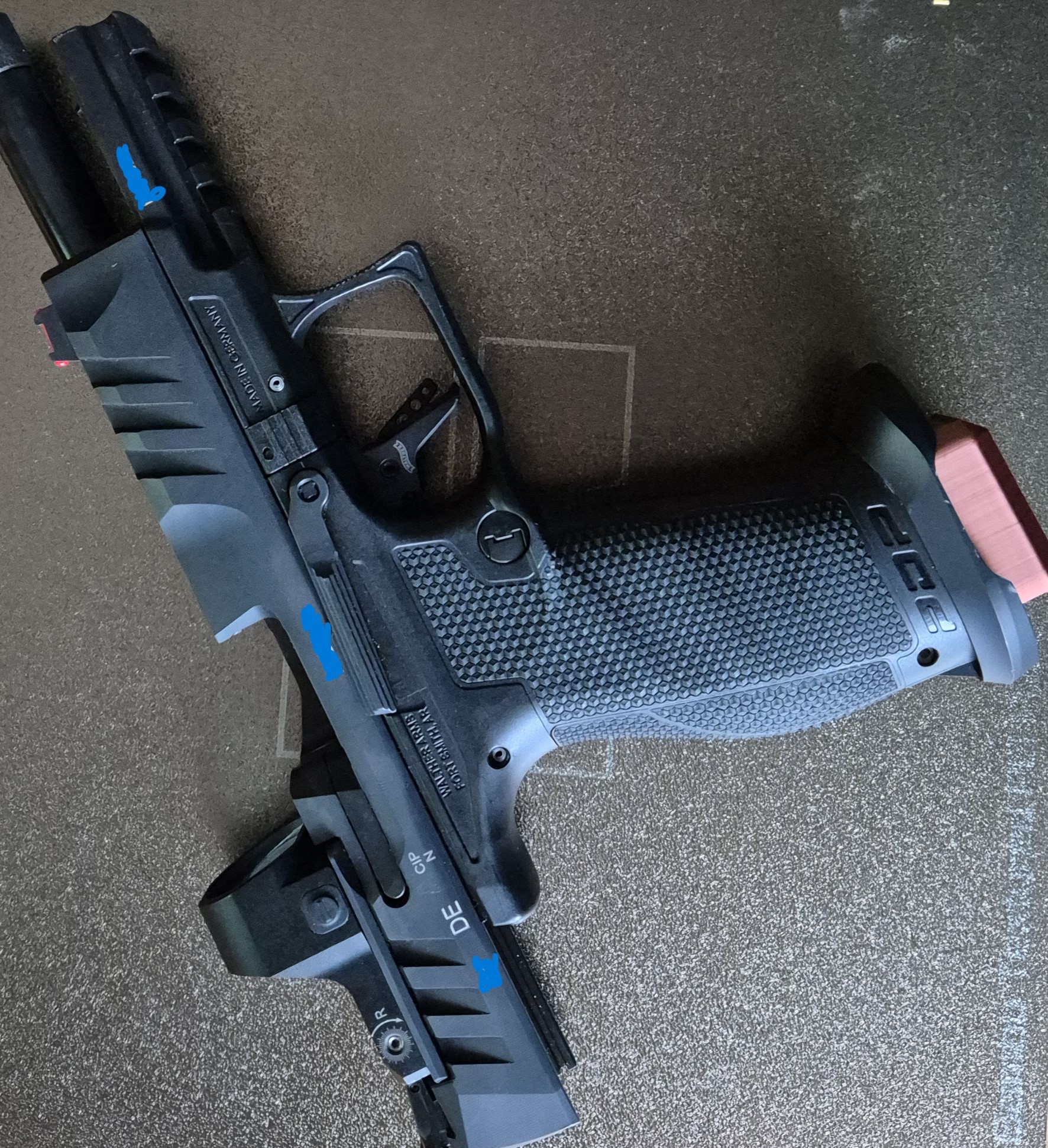 Walther PDP PRO/ Q5 Magwell 18 Rounds Bottom par Höhni.308 ...