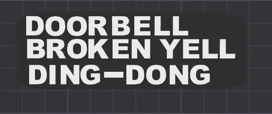 doorbell broken sign by Finley Mincher | Download free STL model ...