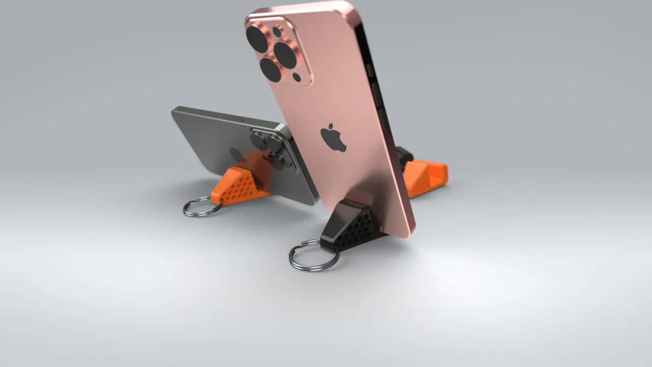 Keychain Phone Stand by Firstlayer Oy | Download free STL model ...