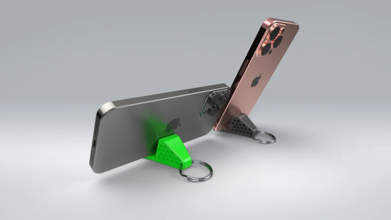 Keychain Phone Stand by Firstlayer Oy | Download free STL model ...