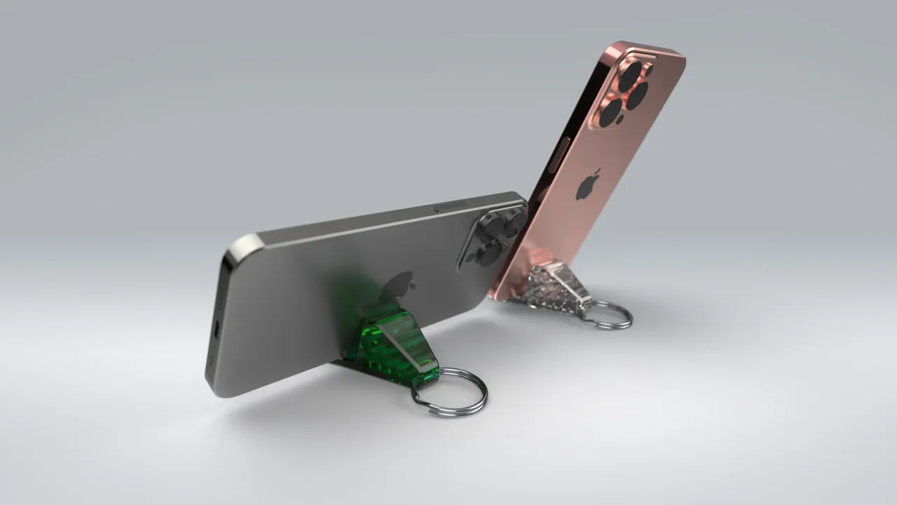 Keychain Phone Stand by Firstlayer Oy | Download free STL model ...