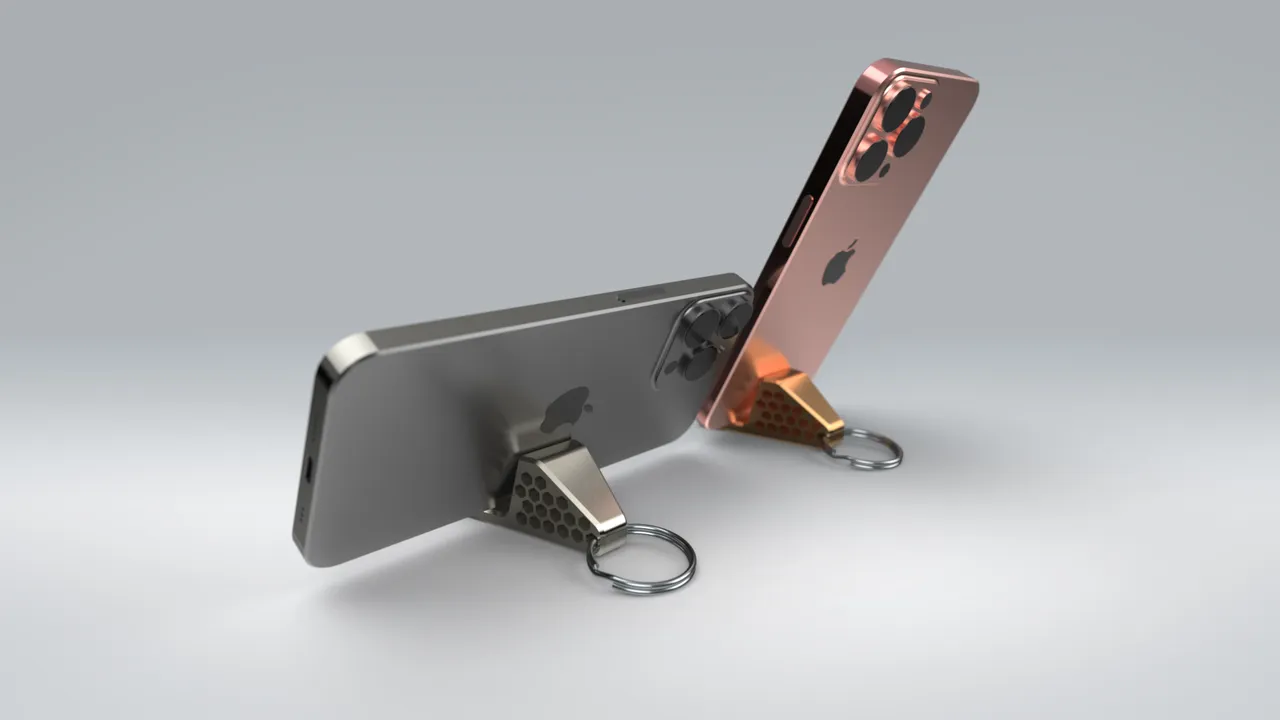 Keychain Phone Stand by Firstlayer Oy | Download free STL model ...
