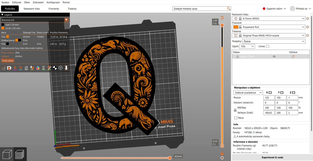 Crazy alphabet: Letter Q by Nina Máčová | Download free STL model ...