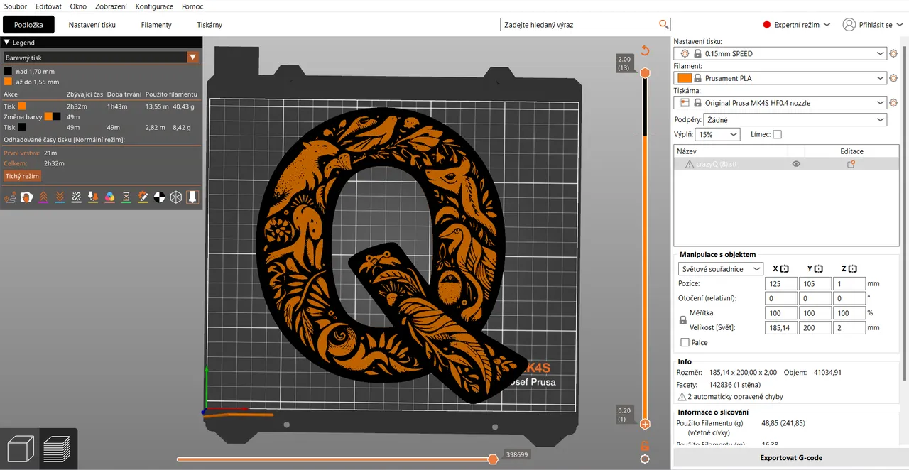 Crazy alphabet: Letter Q by Nina Máčová | Download free STL model ...