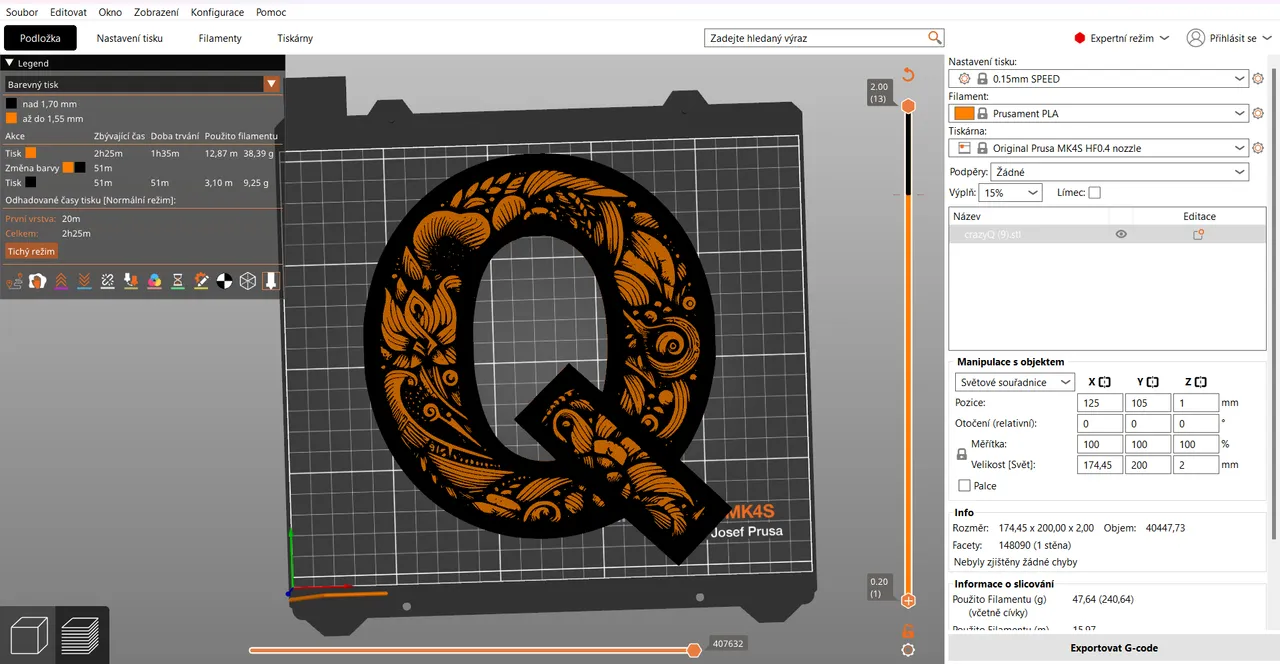 Crazy alphabet: Letter Q by Nina Máčová | Download free STL model ...