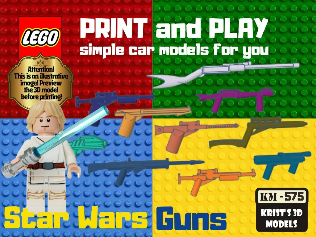 LEGO Star Wars Guns by Mgr. Pavel Krist | Download free STL model ...